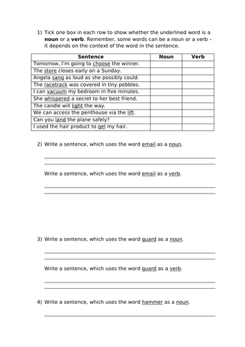 Word Classes (nouns, verbs, adjectives & adverbs) | Teaching Resources