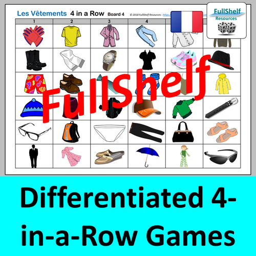French Clothing Games (Les Vetements) | Teaching Resources