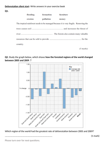 AQA 9-1 Living world MANY worksheets and progress checks | Teaching ...