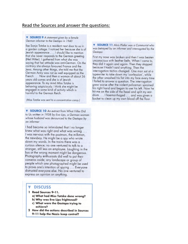 Nazi Police State - Nazi's Censorship and Propaganda | Teaching Resources