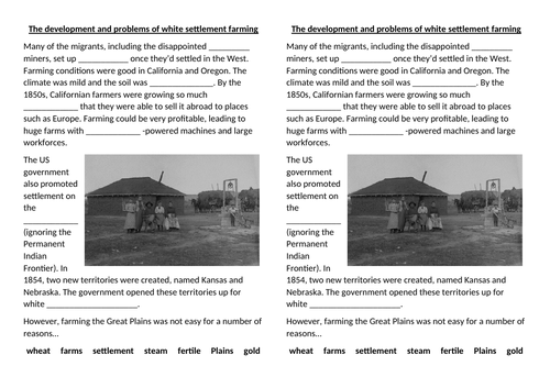 Migration and early settlement of the West | Teaching Resources