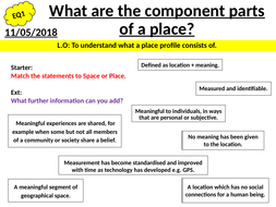 Changing Space; Making Places - What are the components of place ...