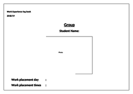 Work placement logbook | Teaching Resources