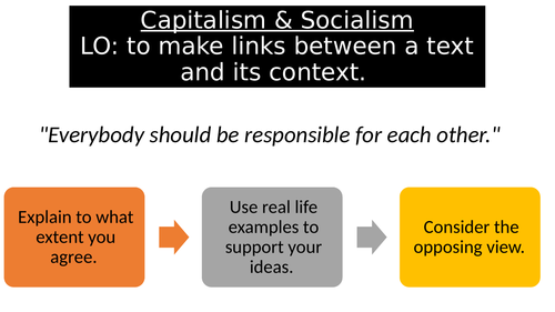 Capitalism, Socialism & Priestley | Teaching Resources