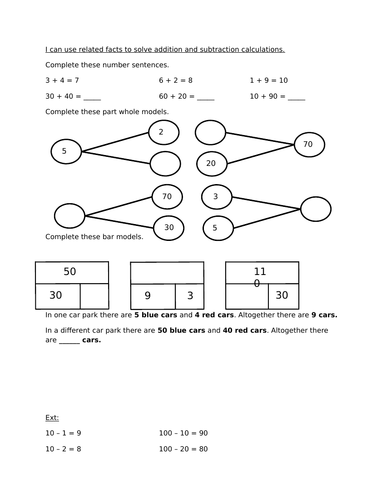 Year 2 Autumn Block 2 Addition and Subtraction | Teaching Resources
