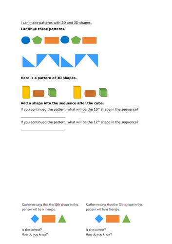 Year 2 Maths Spring Block 3 Shape | Teaching Resources