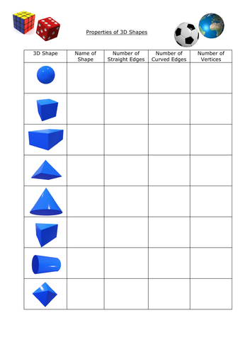 Shape & Measure 2D and 3D shapes | Teaching Resources