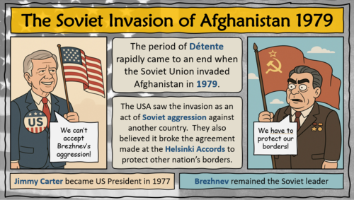 Soviet invasion of Afghanistan 1979 - Cold War - GCSE History Edexcel ...