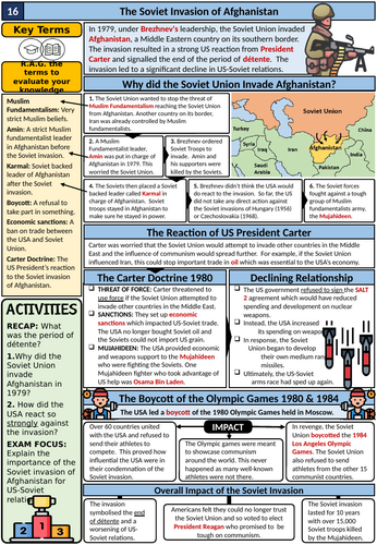 Soviet invasion of Afghanistan 1979 - Cold War - GCSE History Edexcel ...