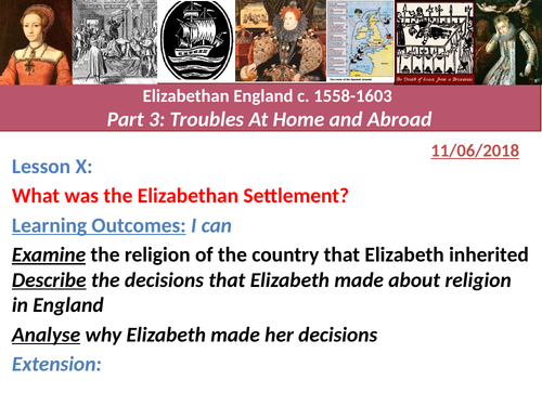 Religion in Elizabethan England | Teaching Resources