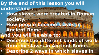 Roman Slaves | Teaching Resources