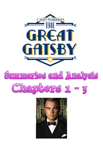 The Great Gatsby: Summaries and Analysis Booklets for every chapter ...