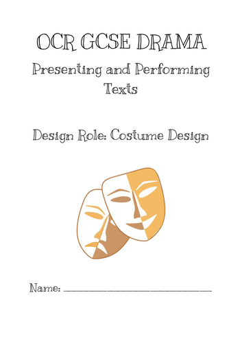 OCR GCSE Drama - Costume Design | Teaching Resources