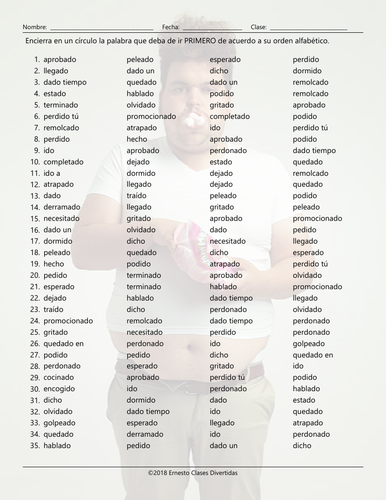 Conditional Sentences Type 3 Alphabetical Order II Spanish Worksheet ...