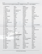 Beach Things and Activities Alphabetical Order II Spanish Worksheet ...