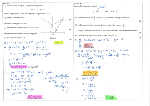 Parametric Equations Worksheet | Teaching Resources Parametric Equations Worksheet | Teaching Resources