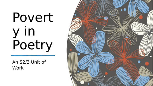 Poverty in Poetry Unit: Edwin Morgan and Eddie Linden - New for 2022 ...