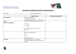 GCSE Foundation Maths Diagnostic Skills Check for Powers and Roots ...