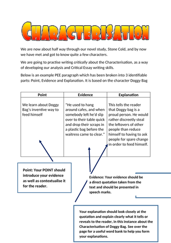 A few Stone Cold Resources, Robert Swindells | Teaching Resources