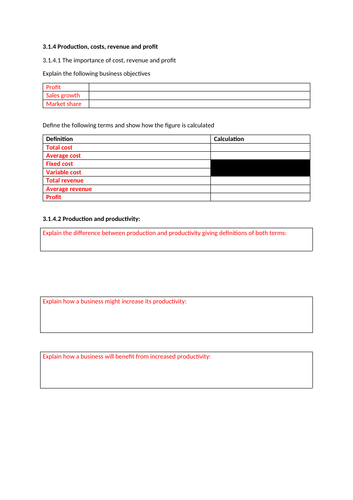 AQA economics revision materials | Teaching Resources