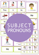 SUBJECT PRONOUNS- GAME | Teaching Resources