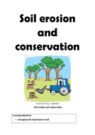 Soil erosion and conservation worksheet | Teaching Resources
