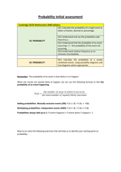 PROBABILITY INITIAL ASSESSMENT. IGCSE MATHEMATICS. | Teaching Resources