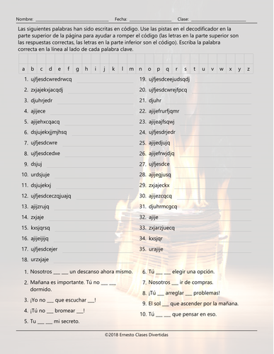 Modals of Obligation, Necessity, and Prohibition Decoder Box Spanish ...