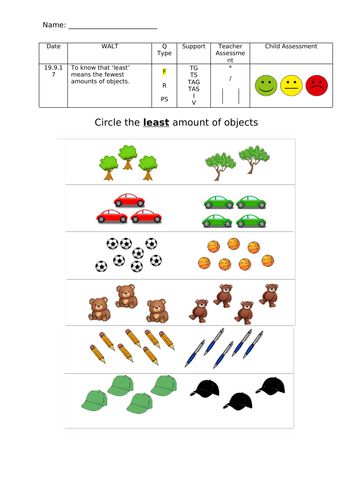 Reception / Year 1 White Rose numeracy planning and resources - Autumn ...