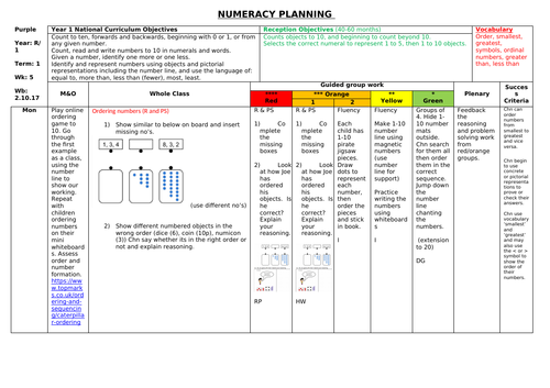 Reception / Year 1 White Rose numeracy planning and resources - Autumn ...