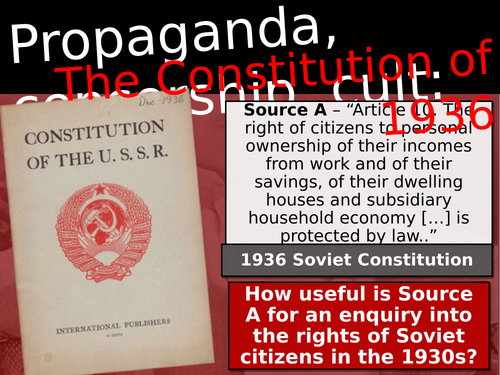 Stalin's Constitution of 1936 | Teaching Resources