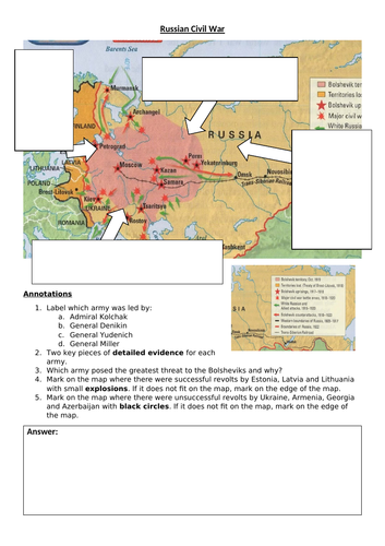 Bolshevik Civil War | Teaching Resources