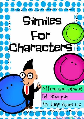 Similes for Characters | Teaching Resources
