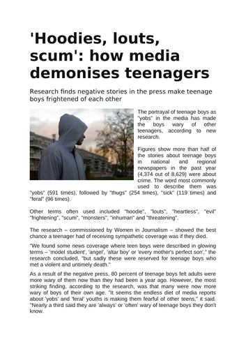 Year 9 Stereotype FULL SCHEME English | Teaching Resources