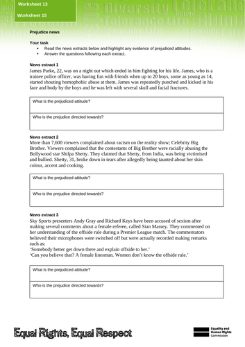 Year 9 Stereotype FULL SCHEME English | Teaching Resources