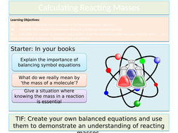Calculating Reacting Masses | Teaching Resources