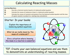 Calculating Reacting Masses | Teaching Resources