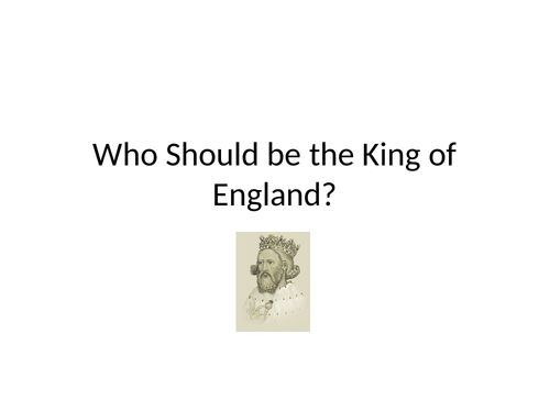 2.The Three Claimants: Godwinson, Haadrada or William | Teaching Resources