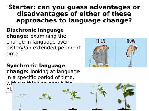 KS5 English Language - Language Change | Teaching Resources