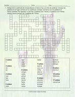 Ability Modals Framework Puzzle Spanish Worksheet | Teaching Resources