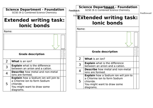 GCSE Combined Science Chemistry Homework / Worksheets | Teaching Resources