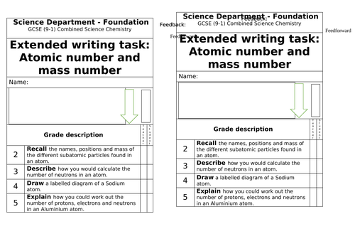 GCSE Combined Science Chemistry Homework / Worksheets | Teaching Resources