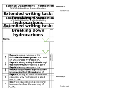 GCSE Combined Science Chemistry Homework / Worksheets | Teaching Resources