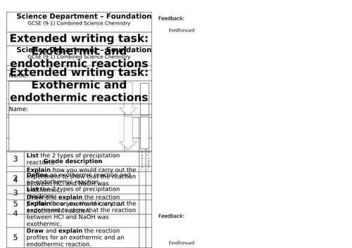 GCSE Combined Science Chemistry Homework / Worksheets | Teaching Resources