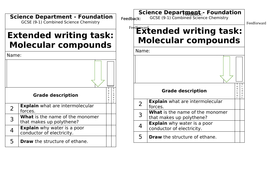 GCSE Combined Science Chemistry Homework / Worksheets | Teaching Resources