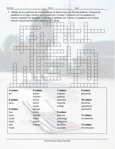 Conditional Sentences Types 0 and 1 Framework Puzzle Spanish Worksheet ...