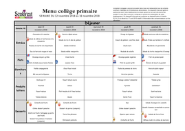 Free French School Lunch Menu #8 | Teaching Resources