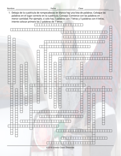 Future Perfect Continuous Tense Framework Puzzle Spanish Worksheet ...