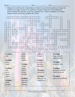 Beach Things and Activities Framework Puzzle Spanish Worksheet ...