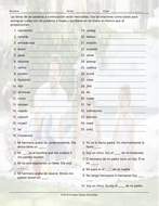Family Members Jumbled Words Spanish Worksheet | Teaching Resources